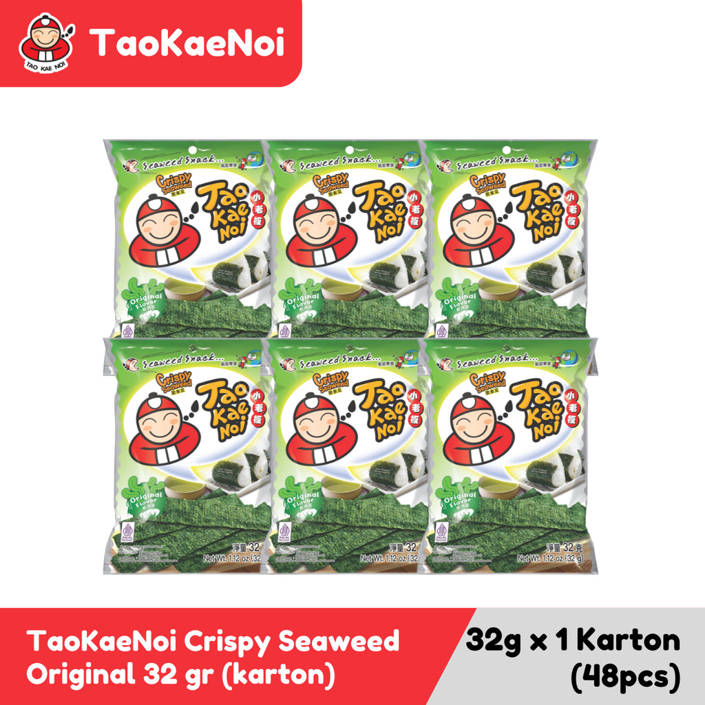 Jual TaoKaeNoi Rumput Laut Crispy Seaweed Original 32 gr (karton ...