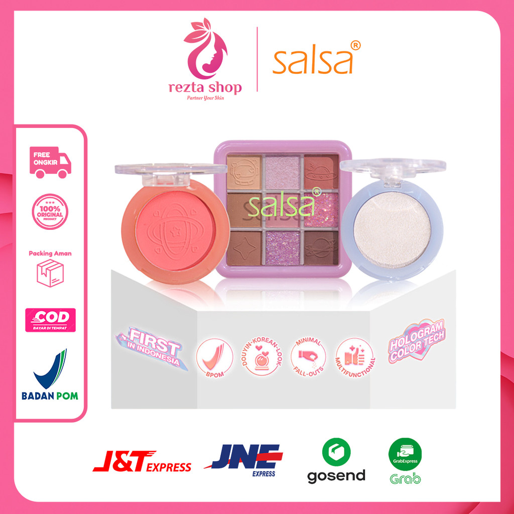 Jual SALSA Galaxy Series Makeup - Eyeshadow Palette | Blush On ...