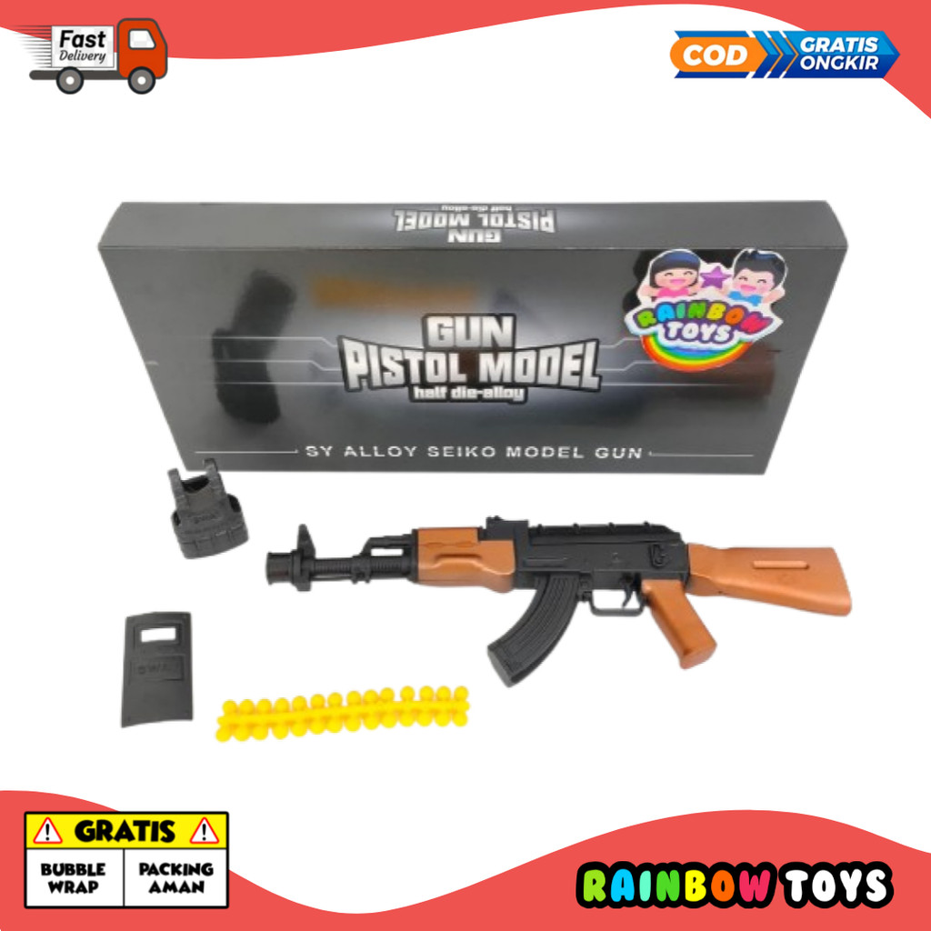 Jual Pistol Mainan Anak Model Gun Alloy Set Lengkap dengan Aksesoris ...