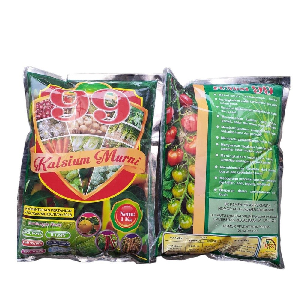 Jual Murni 99 1kg Pupuk Kalsium Calsium Original Mencegah Kerontokan ...
