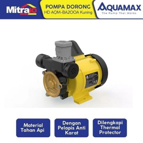 Jual Aquamax Mesin Pompa Dorong Otomatis HD AQM-BA200A 200 Watt Kuning ...