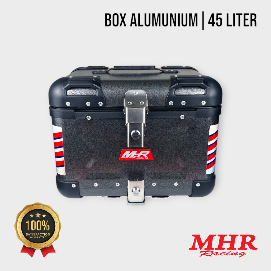 Jual MHR Racing - Box Pannier 45 Liter Alumunium X Hitam Bagasi Kotak ...