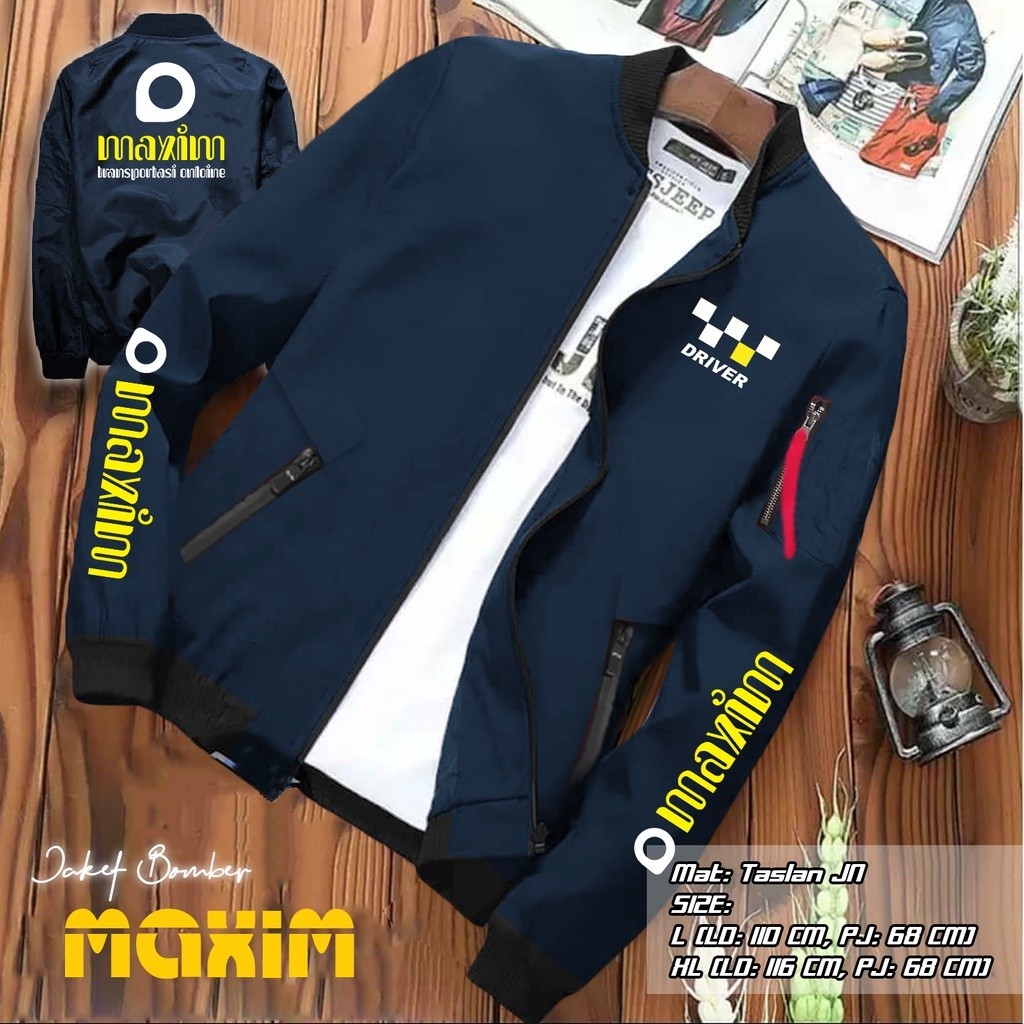 Jual JAKET INDRIVER MAXIM | JAKET MAXIM PARASUT TERBARU | Shopee Indonesia