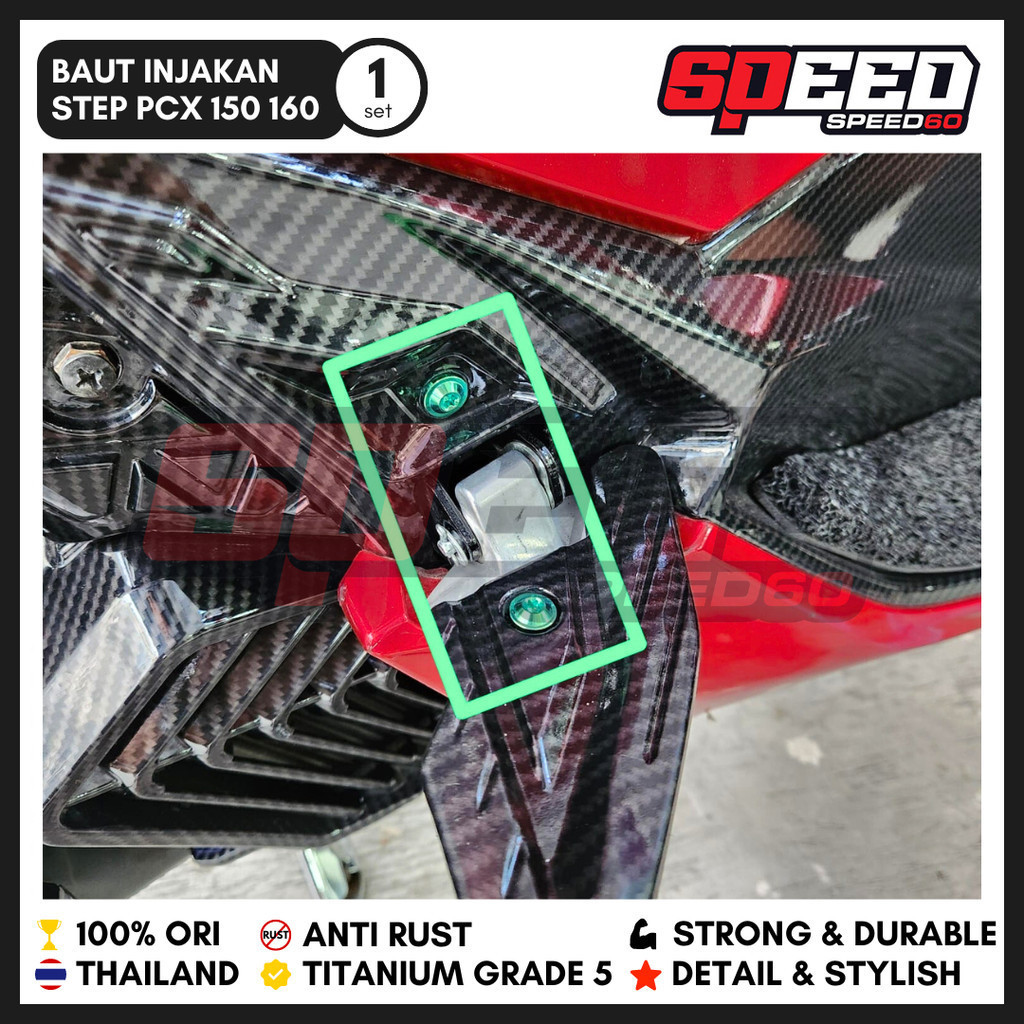 Jual Baut Injakan Step Honda PCX 150 160 Baut Titanium Grade 5 Probolt ...