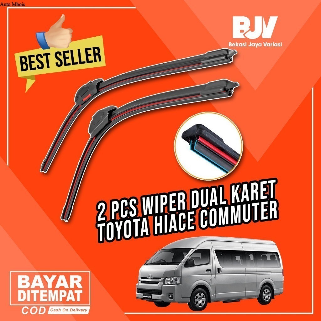 Jual Wiper Mobil Dual Blade - Toyota Hiace Commuter - Wiper Frameless ...