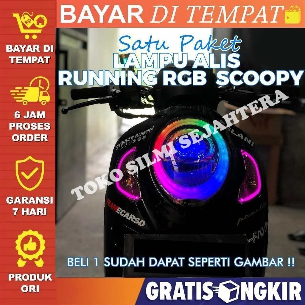 Jual SATU SET LAMPU ALIS RGB UNTUK SCOPPY TIDAK BERBINTIK GRATIS DEVIL ...