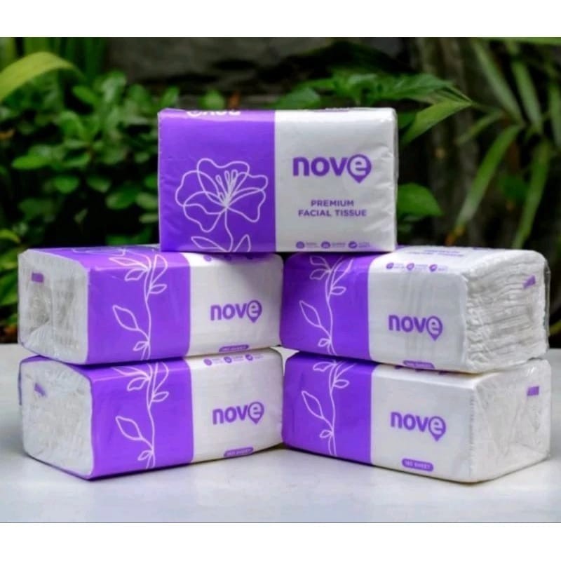 Jual Paket 5 Pcs Tissue nove 180 Sheet 2 Ply Facial Wajah / Tissu Wajah ...