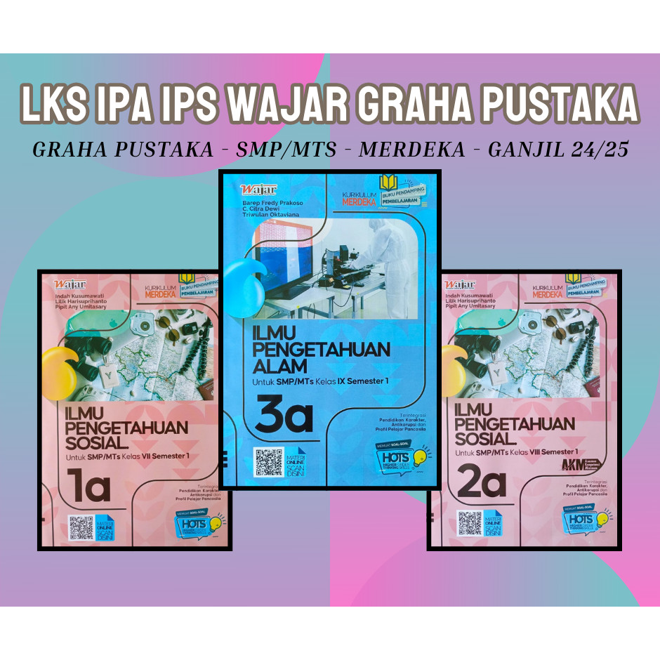 Jual Buku LKS IPA IPS WAJAR GRAHA PUSTAKA SMP/MTS KELAS 7 8 9 Merdeka Ganjil 2024/2025 ...