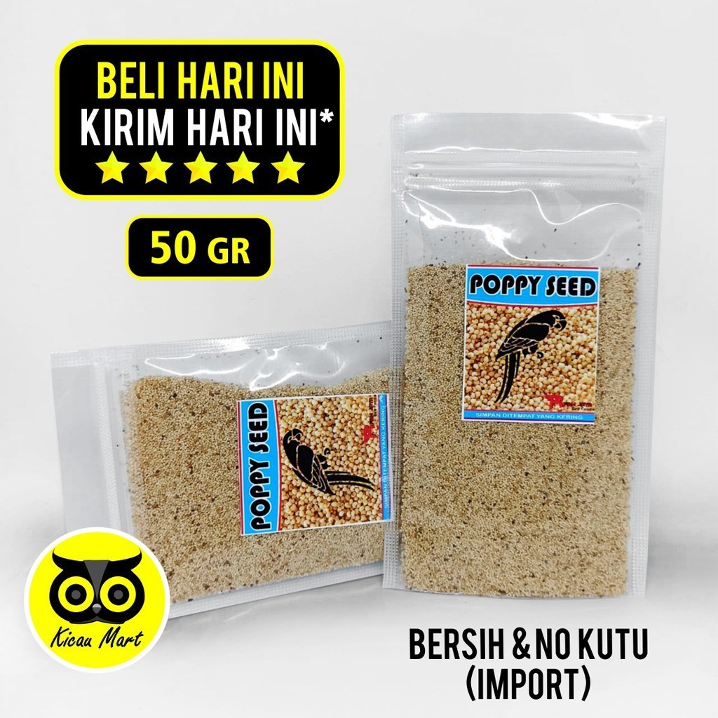 Jual BIJI POPPY SEED BLUE SEED POPPYSEED BLUESEED ASLI PAKAN MAKANAN ...