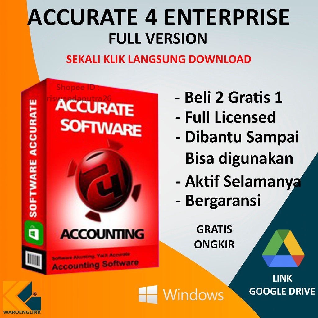 Jual [wl] Accurate 4 Enterprise - SOFTWARE MURAH - APLIKASI | Shopee ...