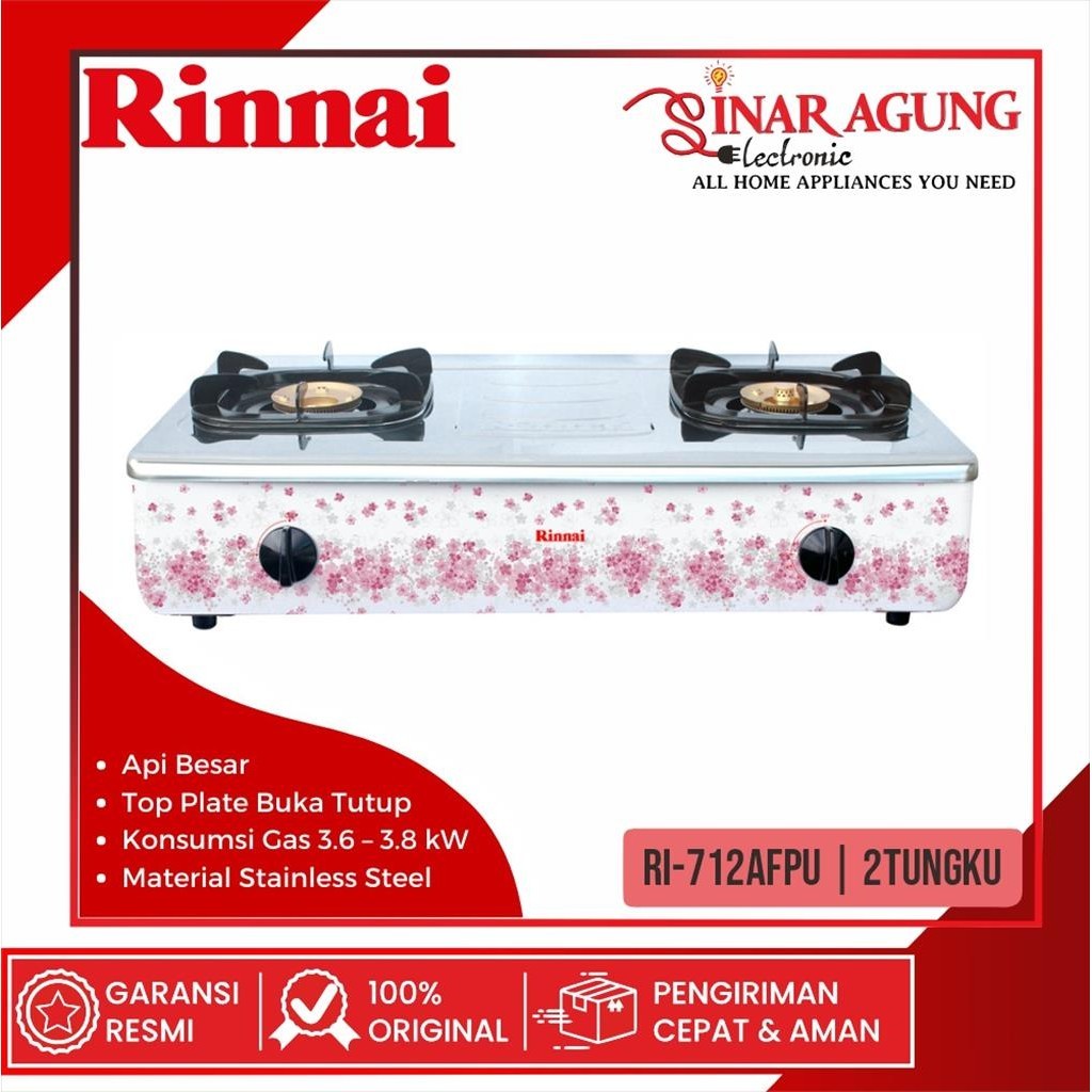 Jual KOMPOR GAS RINNAI RI-712A/712AF | Shopee Indonesia