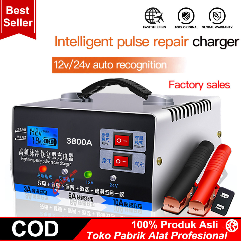 Jual Charger Aki Otomatis Smart Intelligent Auto Repair Mobil Motor ...