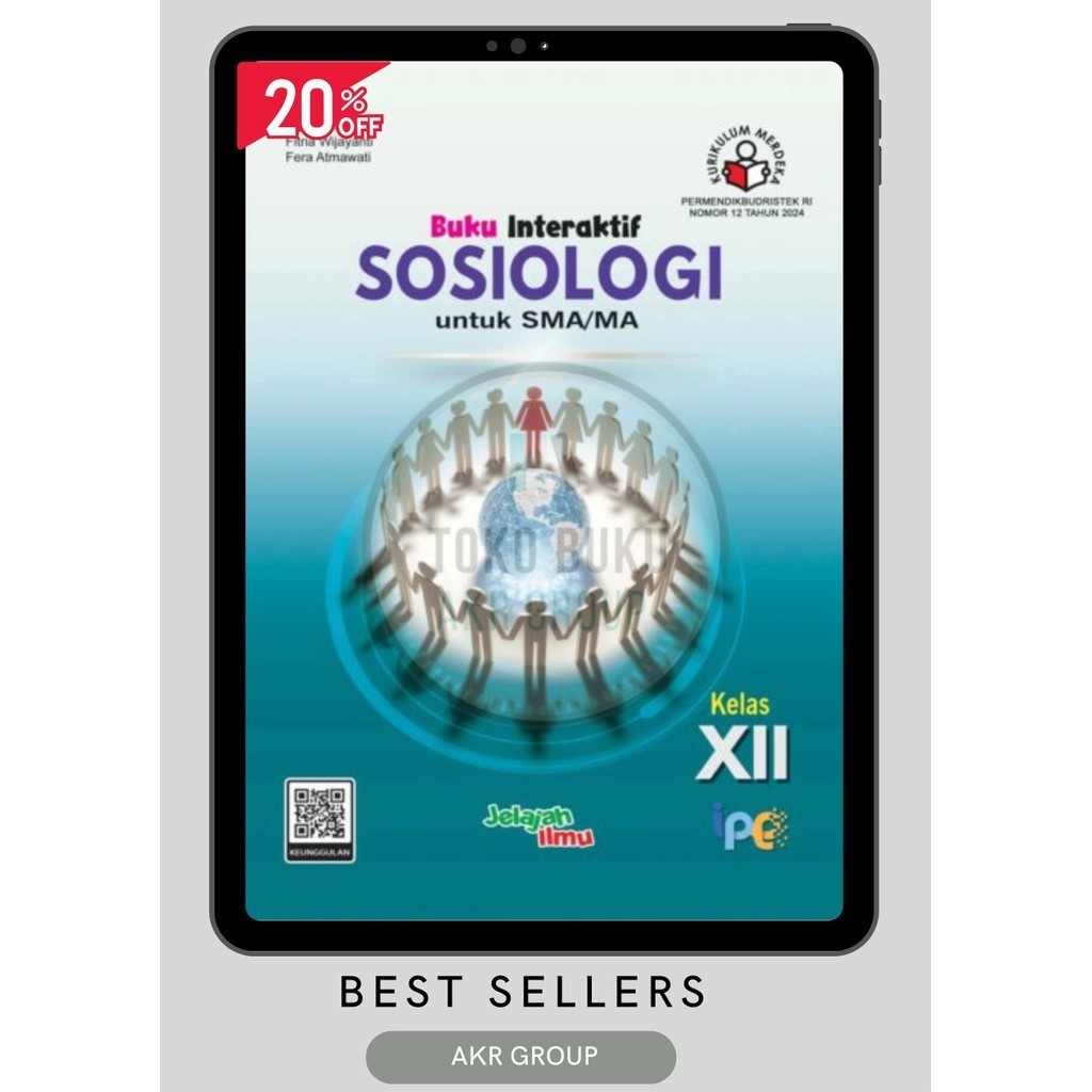 Jual Buku Paket Interaktif SOSIOLOGI Kelas 12/XII SMA/MA Kurikulum Merdeka Intan pariwara Tahun ...