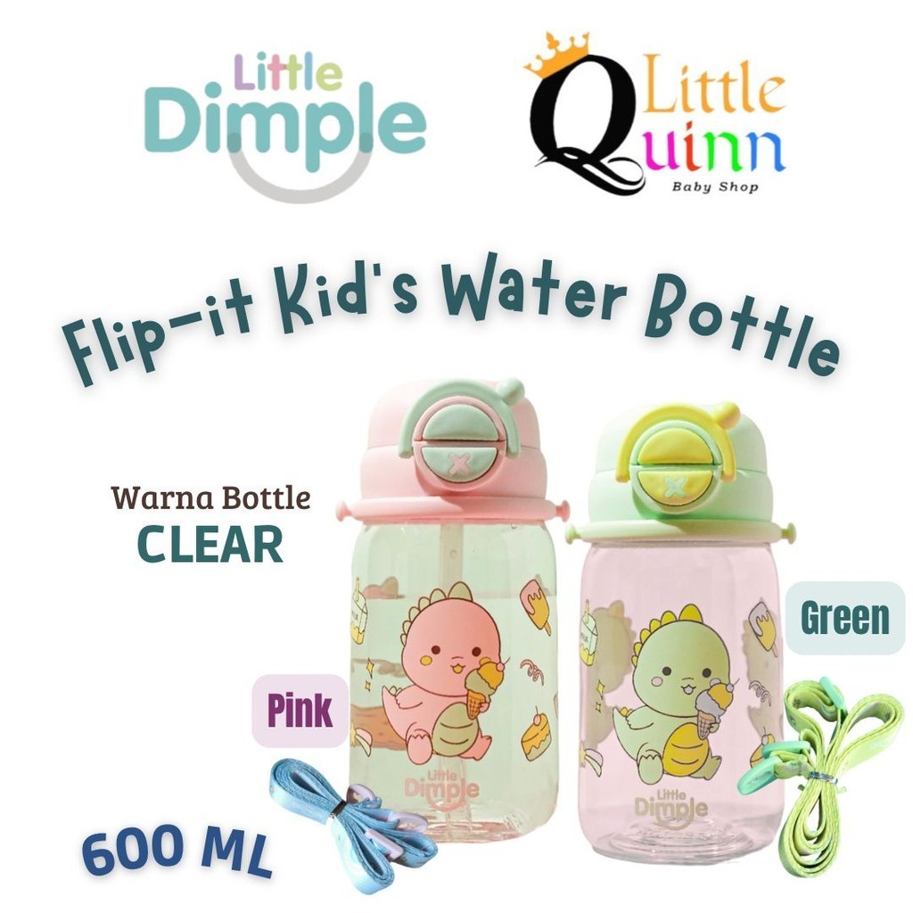 Jual Little Dimple FLIP it Kids water Bottle 600ML - Botol Minum anak ...