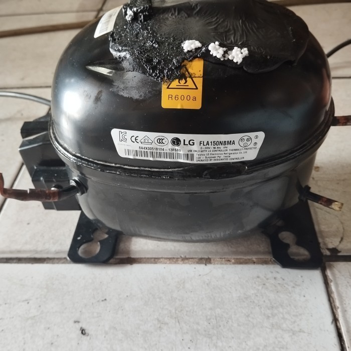 Jual MF99 KOMPRESOR KULKAS LG INVERTER FLA150NBMA ORIGINAL CABUTAN ...