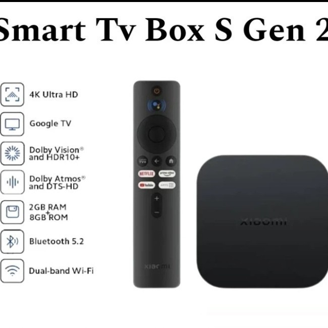 Jual mi tv box 2nd gen 2 mibox s 4k generasi ke 2 | Shopee Indonesia