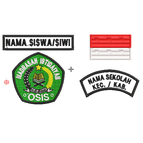 Jual Atribut Set SD / MI Bordir Nama Seragam Sekolah Dasar Lengkap ...