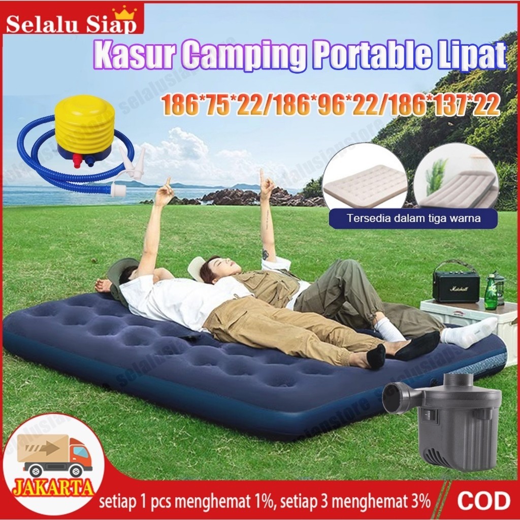 Jual Kasur Angin Bestway +PompaListrik Kasur angin pompa otomatis/Kasur ...