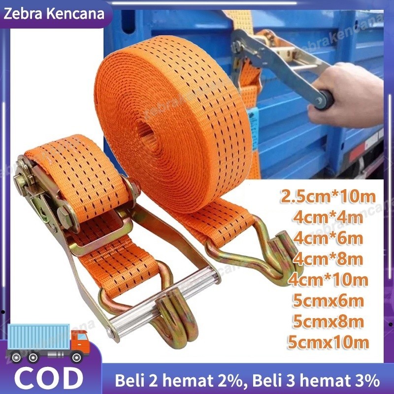 Jual Rachet Tie Down 8-10 Meter 10 TON Cargo lashing track Webbing Cargo Lashing Belt Trackbelt ...