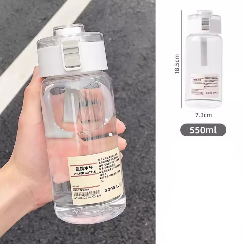 Jual UNIQSOO Botol Minum Putih Transparan Bening Estetik Botol Air ...