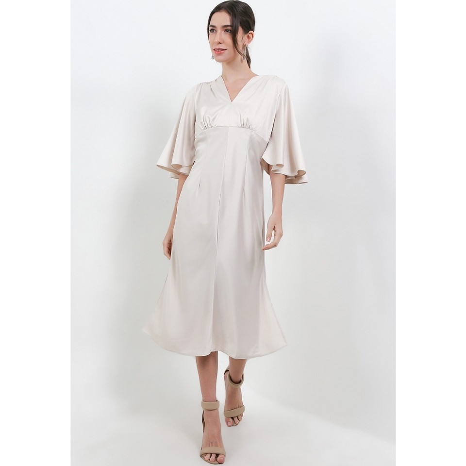 Jual White Mode Blaire Dresses - Gaun Wanita Dress Cewek | Shopee Indonesia