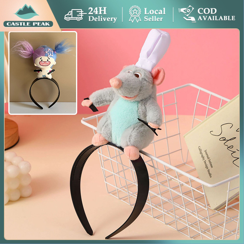 Jual Bando Tikus Ratatouille Viral Douyin / Jepit Rambut Poni Tikus ...