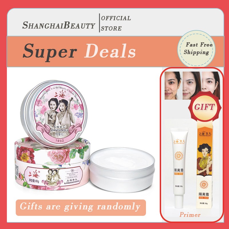 Jual Shanghai Beauty Peony Essence Whitening Nurtient Vanishing Cream ...