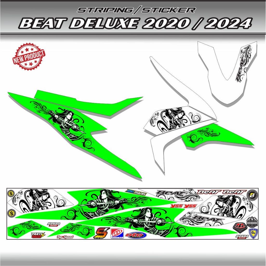 Jual SETIKER LIST STRIPING HONDA BEAT BARU CBS DELUXE 2021 / 2023 ...