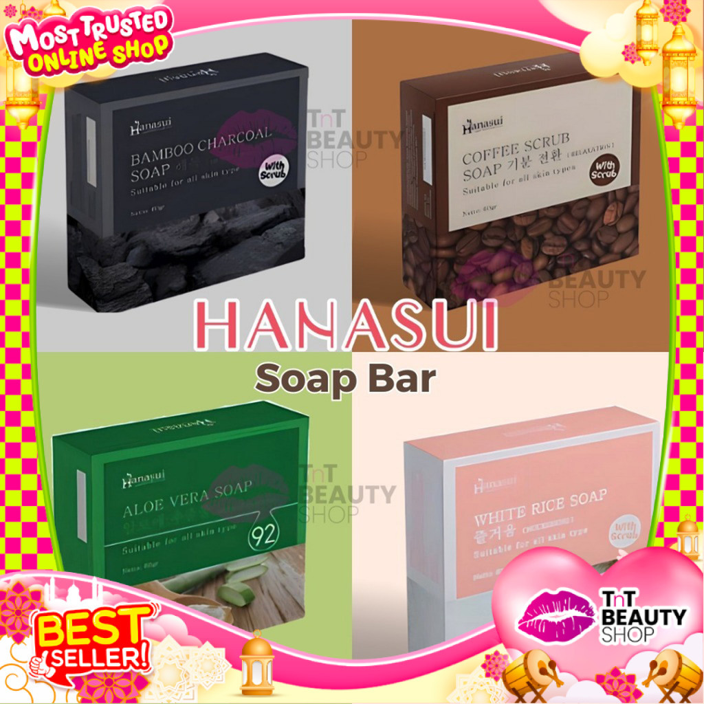 Jual Hanasui Bar Soap 60gr - Bamboo Charcoal - Coffee - White Rice ...