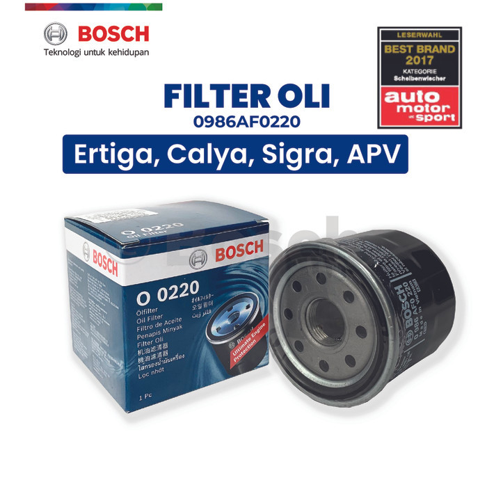 Jual Filter Oli / Oil Filter Ertiga Calya Sigra APV Bosch | Shopee ...
