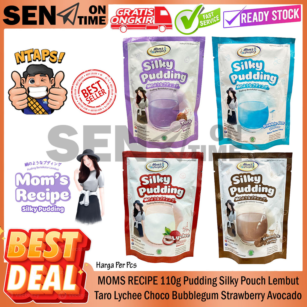 Jual MOMS RECIPE 110g Pudding Silky Pouch Texture Lembut Halus Lezat ...