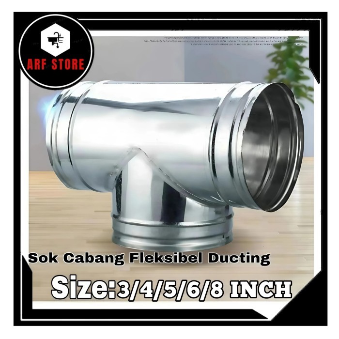 Jual Sambungan T flexible ducting, Sok T Fleksibel Ducting, Shock ...