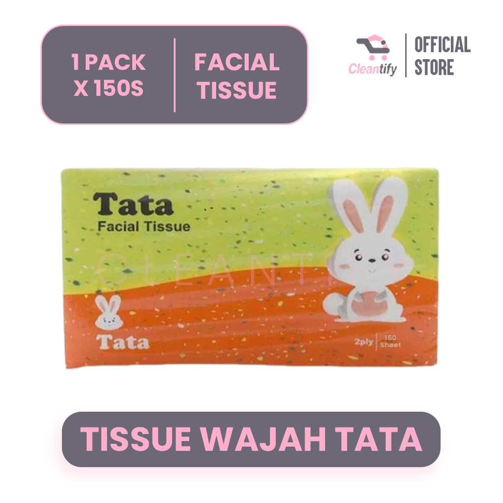 Jual Tisu Tata Tissue Wajah Facial TIssue 150 Lembar Emboss 2 Ply ...