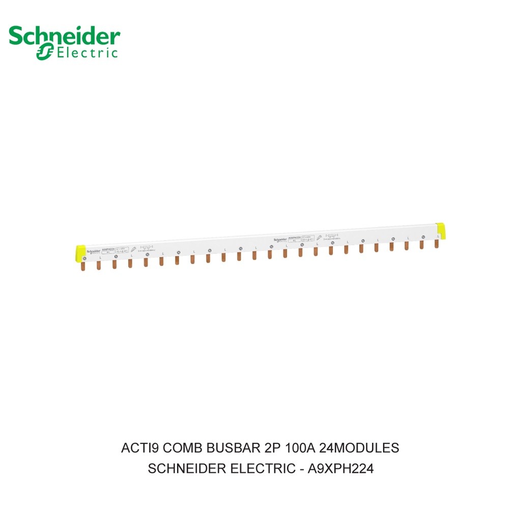 Jual COMB BUSBAR 2P ACTI9 SCHNEIDER ELECTRIC 100A 24MODULES - A9XPH224 ...