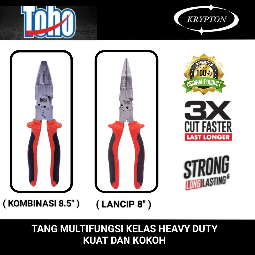 Jual TOHO Tang multifungsi heavy duty jaminan asli original Kayla tools ...