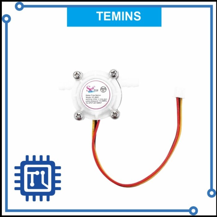 Jual YF-S401 Water Flow Sensor Flowmeter 0.3-6L/min pengukur debit air ...