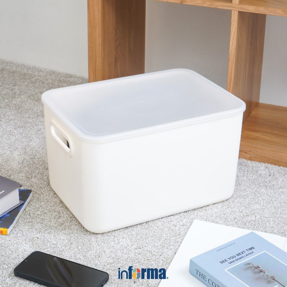 Jual Informa 38X127.6X22.7cm Sleek Kotak Penyimpanan Dengan Tutup Kotak ...