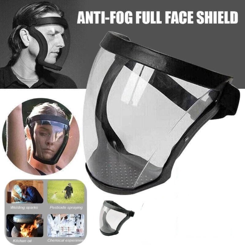 Jual Face Shield Anti-Fog Transparent Safety Mask Face Shield Akrilik full pelindung wajah Face ...