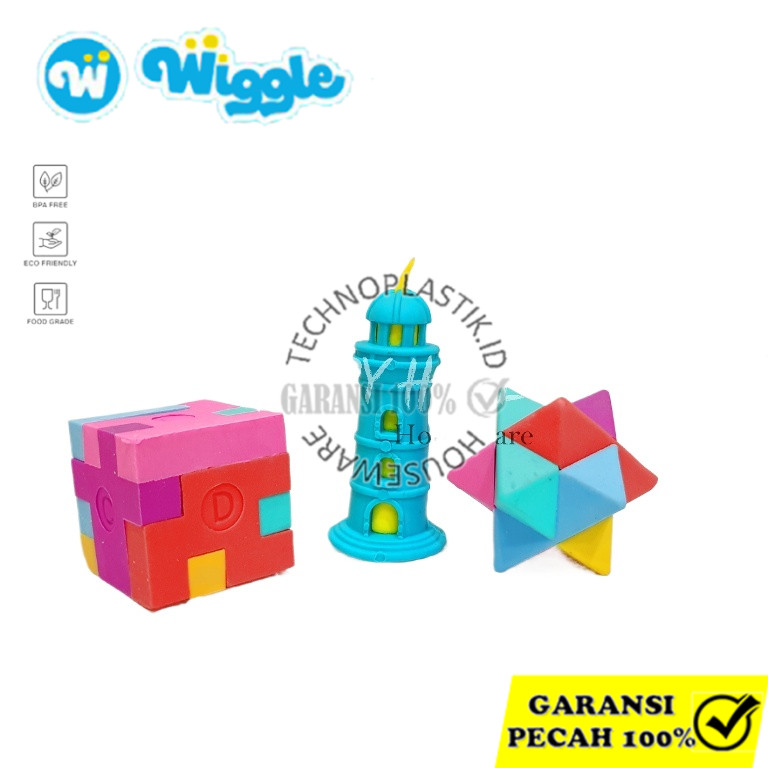 Jual WIGGLE Eraser Penghapus Model Puzzle Nautical 3 Varian Motif ...