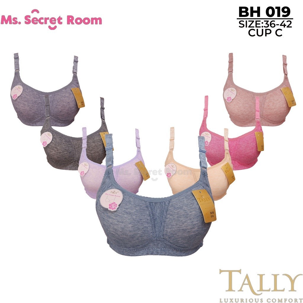 Jual TALLY BRA BH 019 | TANPA KAWAT | BUSA TIPIS | CUP C | FULL CUP | SIZE 36-42 | KAIT 3 ...