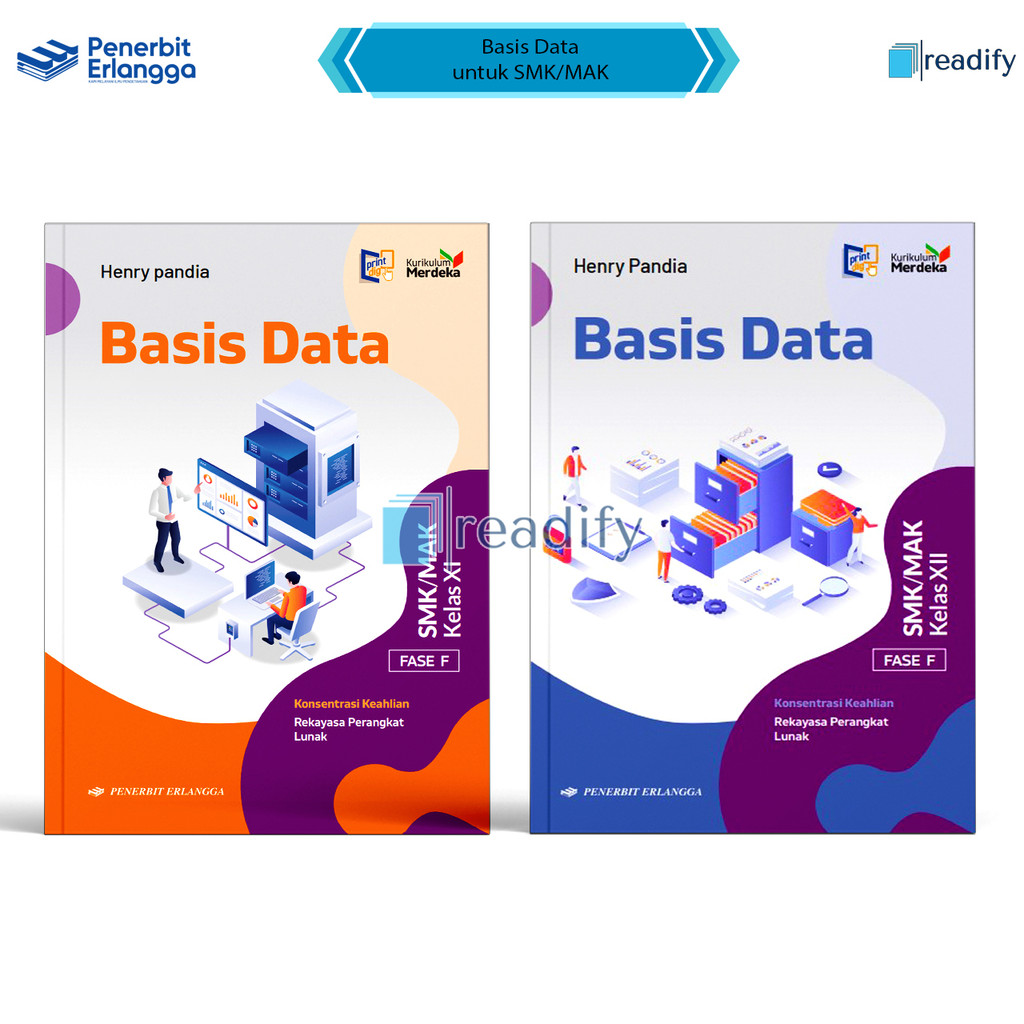 Jual Basis Data Kelas 11 12 SMK/MAK Erlangga Kurikulum Merdeka Revisi ...