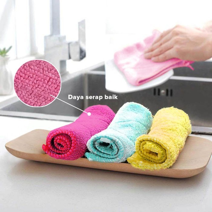 Jual Kent Microfiber Cloth Set 3 Pcs 30x30 cm PK-30 Kain Lap Serbaguna ...
