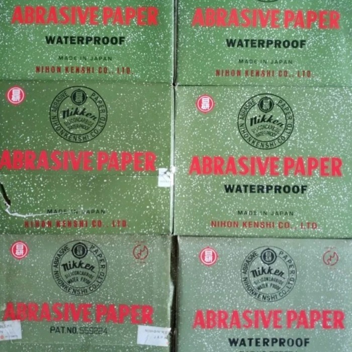 Jual [ORIGINAL BOSS] Amplas Nikken 500 Waterproof Harga Per Lembar Grid ...