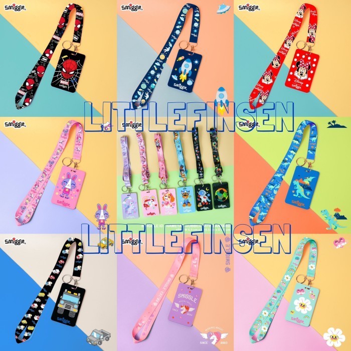 Jual Smiggle id card lanyard/smiggle name tag+tali/smiggle name tag ...