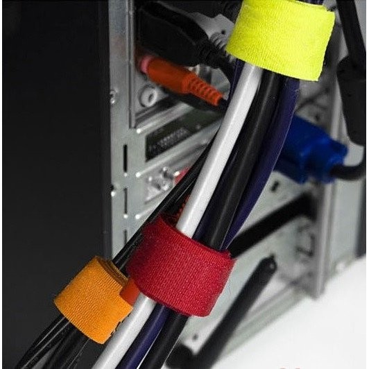 Jual Hook & Look Klip Kabel Velcro Cable Management Ties 6 PCS - CC-918 ...