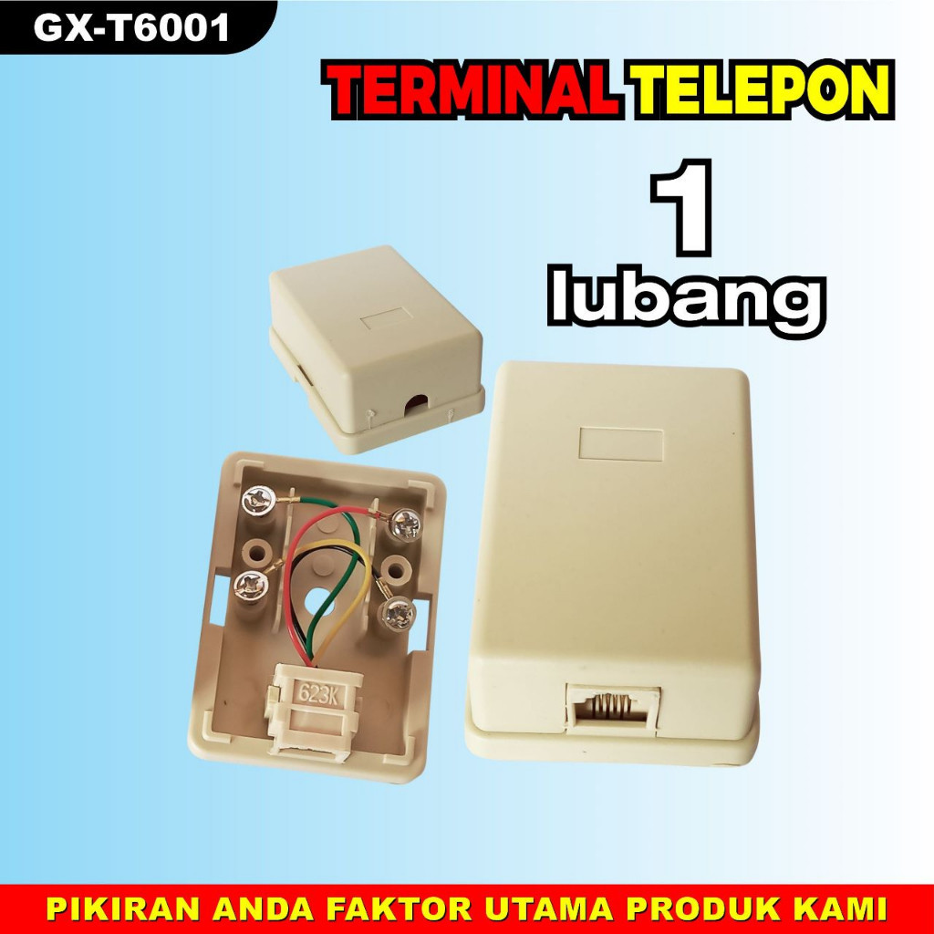 Jual MURAH Roset Telepon Tlp 1 2 Lubang / box telephone 1 2 lubang ...