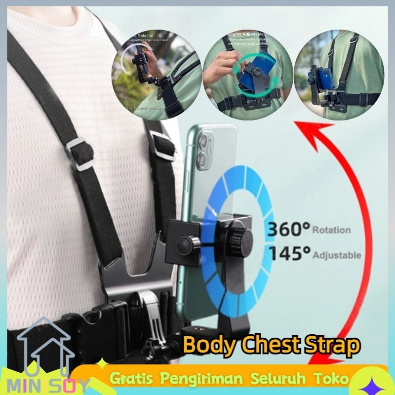 Jual 【COD】Chest Strap Tali Dada Handphone & Mount Kamera Body Chest Strap Gopro HolderBody Belt ...