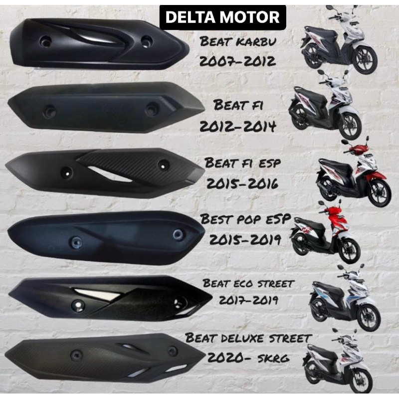 Jual CUCI GUDANG cover tutup pelindung knalpot beat lama beat fi beat ...