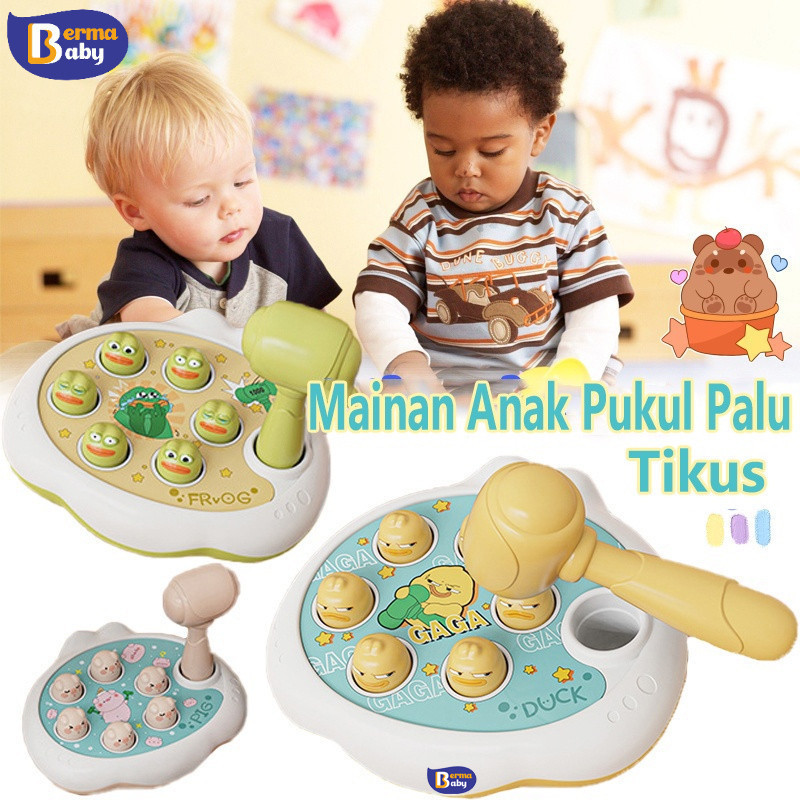 Jual Berma Baby Mainan Anak Pukul Palu Tikus Mainan Edukasi Anak Pukul ...
