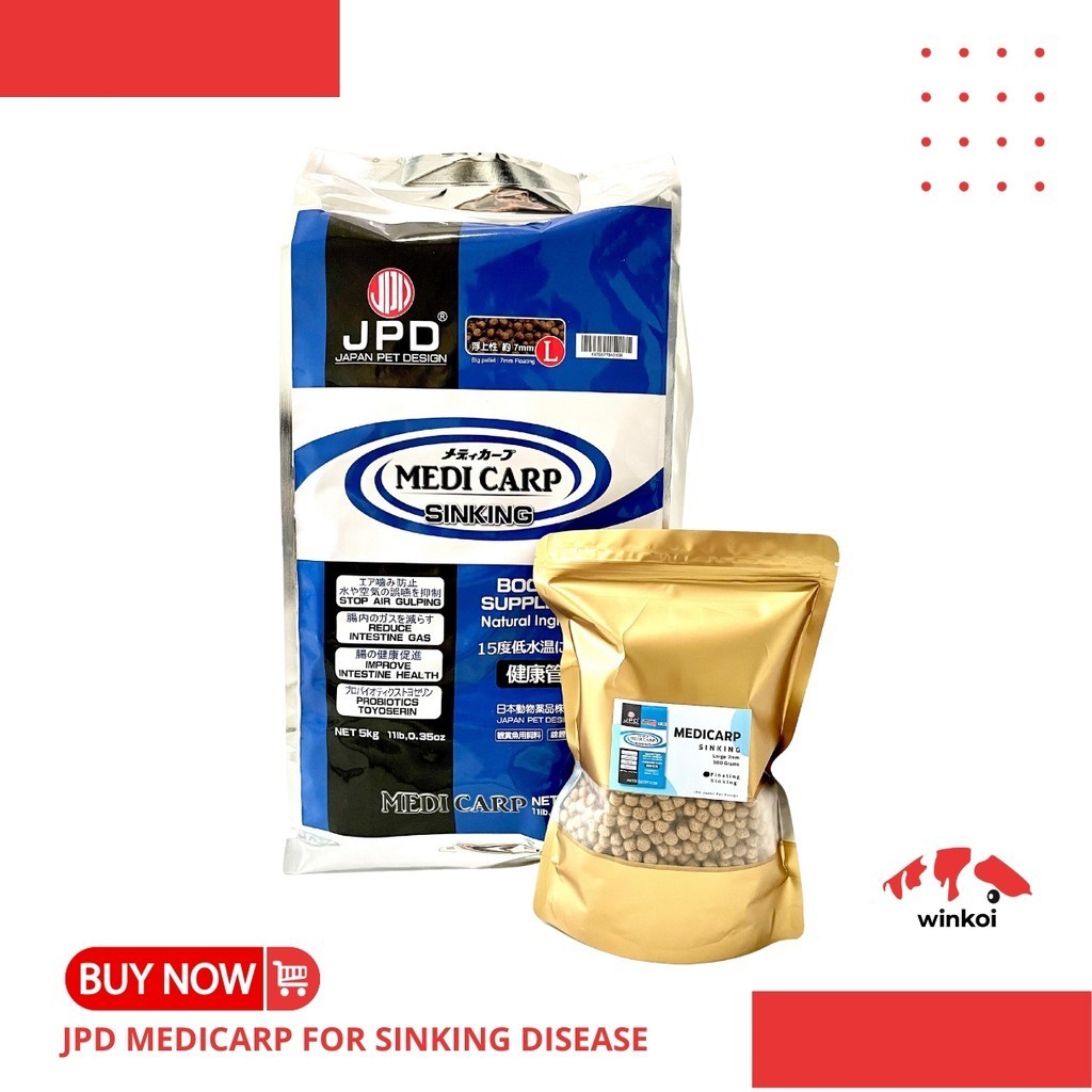 Jual JPD Medicarp for Sinking Disease 500GR Size L Floating/Sinking ...
